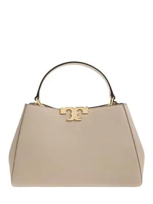 Tory Burch Eleanor Medium Leather Satchel - White