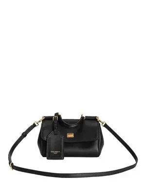 Dolce & Gabbana My Sicily Leather Handbag - Black