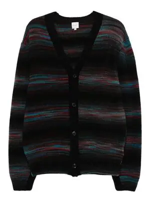 Paul Smith Wool V-neck Cardigan - Black