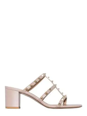 Valentino Garavani Rockstud Leather Sandals - Pink