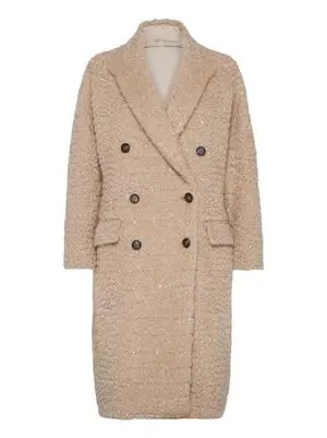 Brunello Cucinelli Wool Double-breasted Coat - Beige