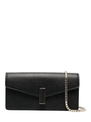 VALEXTRA Iside Leather Clutch - Black