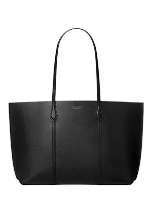 Tory Burch Perry Medium Leather Tote Black