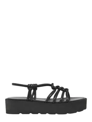 GIANVITO ROSSI Hebe Leather Sandals - Black