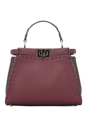 FENDI Peekaboo Mini Leather Handbag