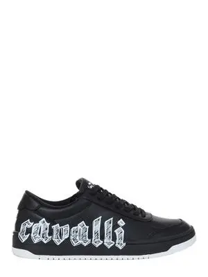 Just Cavalli Logo Detail Sneakers - Black