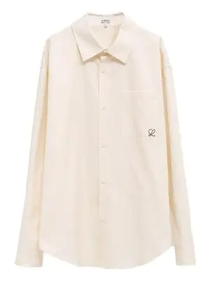 Loewe Anagram Cotton Shirt - Beige