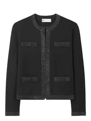 Tory Burch Wool Cardigan - Black