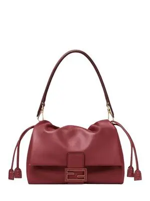 Fendi Mamma Baguette Medium Shoulder Bag Red