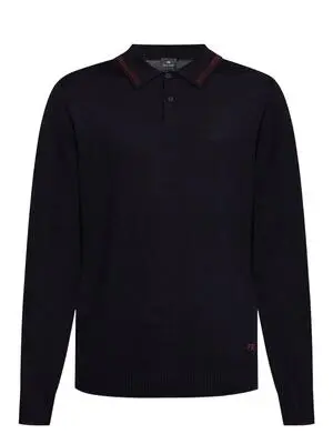 Paul Smith Wool Polo Shirt - Blue
