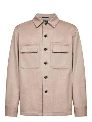 Zegna Cashmere Overshirt Oasi - Beige