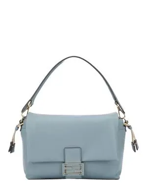 Fendi Mamma Baguette Medium Shoulder Bag - Grey