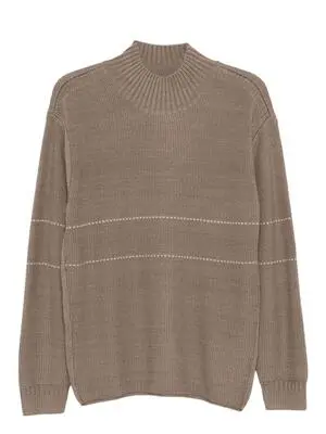 Emporio Armani Wool Crewneck Jumper - Brown