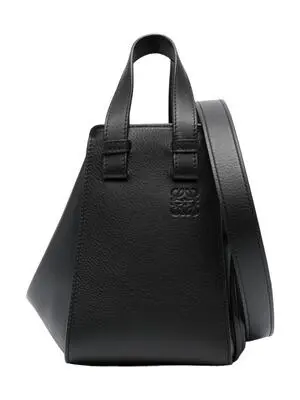 Loewe Hammock Compact Leather Handbag - Black