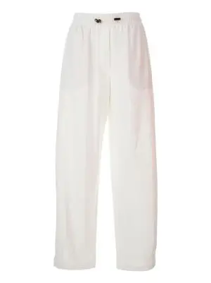 Brunello Cucinelli Cotton Trousers - White
