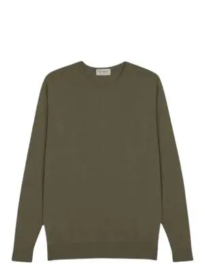 John Smedley Crewneck Jumper - Green