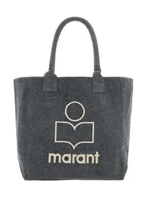Isabel Marant Yenky Small Cotton Tote - Black