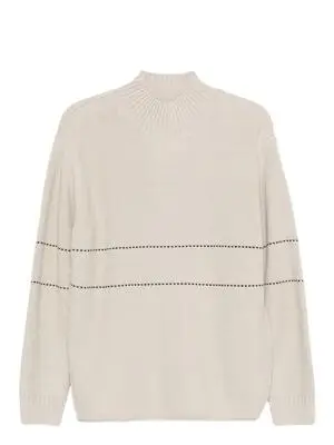 Emporio Armani Wool Crewneck Jumper - Beige