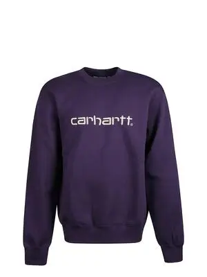 Carhartt Work In Progress Sweatshirt With Logo - Purple