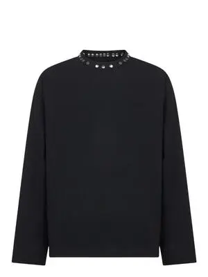 JIL SANDER Cotton Long Sleeve T-shirt - Black
