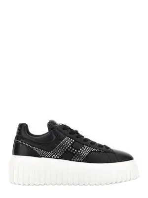 HOGAN H-Stripes Leather Sneakers