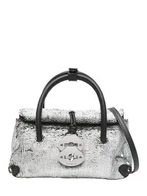 ZANELLATO Leather Handbag - Silver