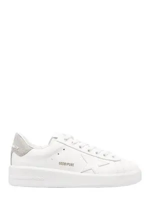 GOLDEN GOOSE Purestar Leather Sneakers - Silver