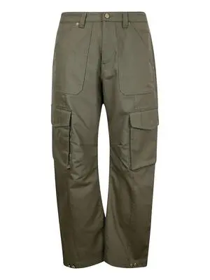 GOLDEN GOOSE Cotton Cargo Trousers - Green