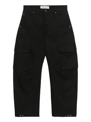 GOLDEN GOOSE Cotton Cargo Trousers - Black