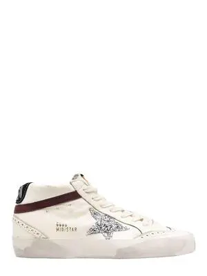 GOLDEN GOOSE Mid Star Leather Sneakers - White