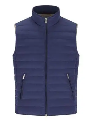 Brunello Cucinelli Down Vest - Blue
