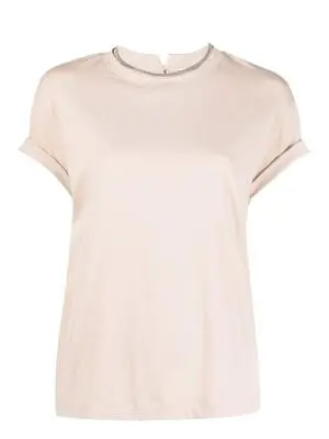 Brunello Cucinelli Cotton T-shirt - Beige