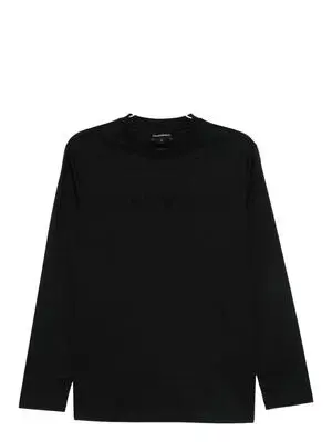 Emporio Armani Emporio Armani Logo Cotton T-Shirt Blue