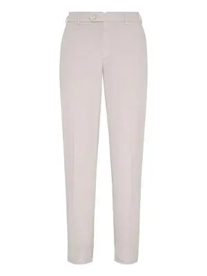 Brunello Cucinelli Cotton Trousers Beige