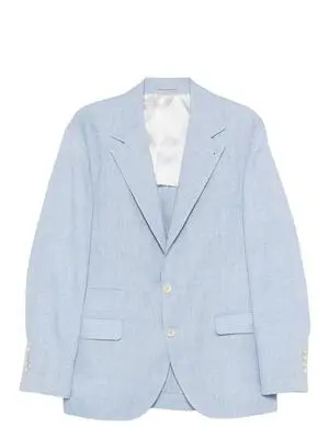 Brunello Cucinelli Single-breasted Blazer Jacket - Sky Blue