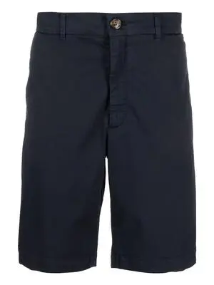 Brunello Cucinelli Cotton Bermuda Shorts - Blue