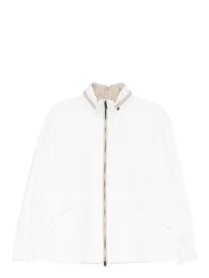 Brunello Cucinelli Zipped Blouson Jacket - White