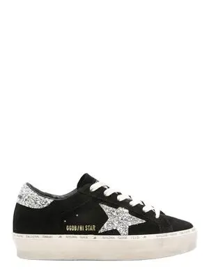 GOLDEN GOOSE Hi Star Suede Sneakers - Black