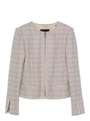 Emporio Armani Wool Blend Blazer Jacket - Grey