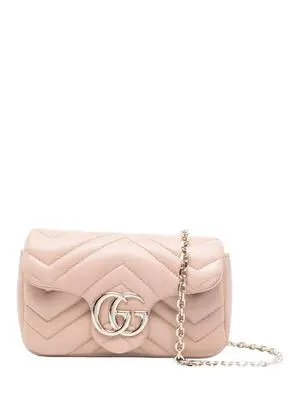Gucci Gg Marmont Leather Mini Bag - Pink