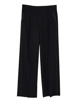 Emporio Armani Wool Trousers - Black