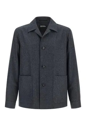 Zegna Wool Jacket - Grey