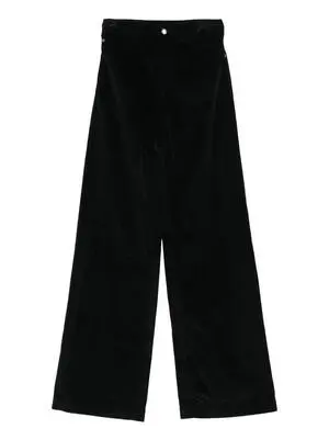 Emporio Armani Wide-leg Corduroy Jeans - Black