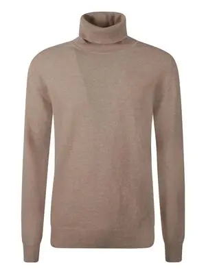 Woolrich Ribbed Wool Turtleneck - Beige