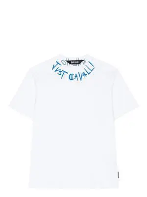 Just Cavalli T-shirt With Logo - Black