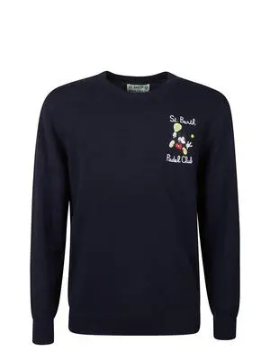 MC2 SAINT BARTH Embroidered Sweatshirt - Blue