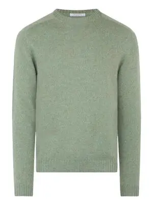 Boglioli Round Neck Wool Sweater - Blue