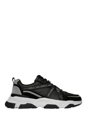 Just Cavalli Sneaker With Logo - Black