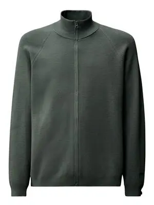 C.P. COMPANY Wool Zipped Cardigan - Green