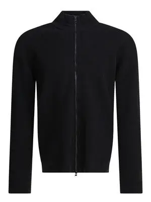 C.P. COMPANY Wool Zipped Cardigan - Black